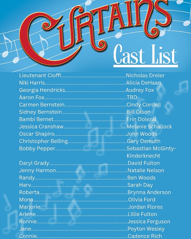 Curtains Cast List – Broadway RFD